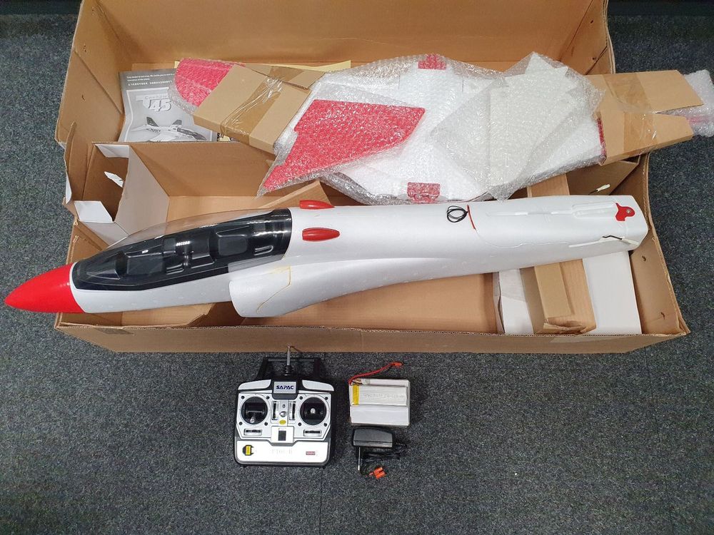 SAPAC EP JET T45 GOSHAWK DF 65 & LiPo-Akku und Fernsteuerung (Neu ...