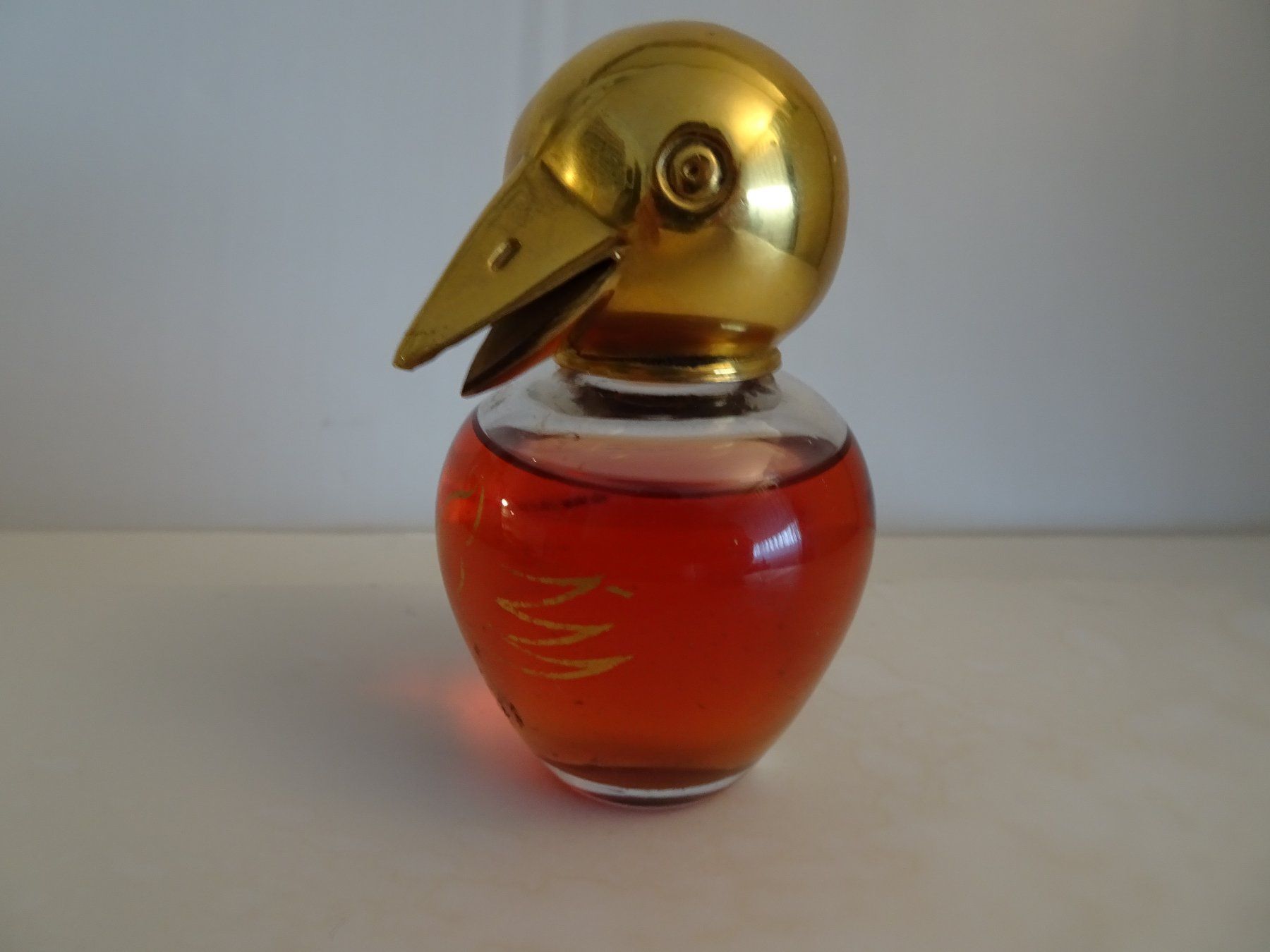 Vintage Parfum Flacon CHICK-CHICK (Vigny ca 1930) vergoldet (Gebraucht ...