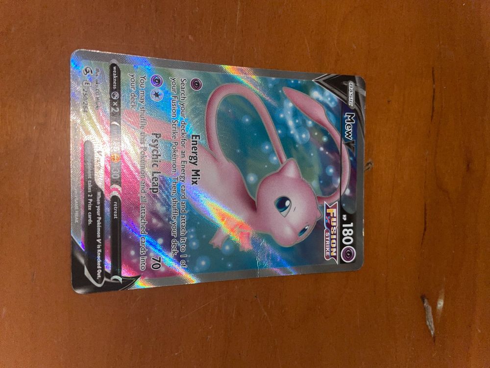 Mew V full art 250/264 2021 Pokemon Karte Fusion strike eng (Neu (gemäss Beschreibung)) in ...