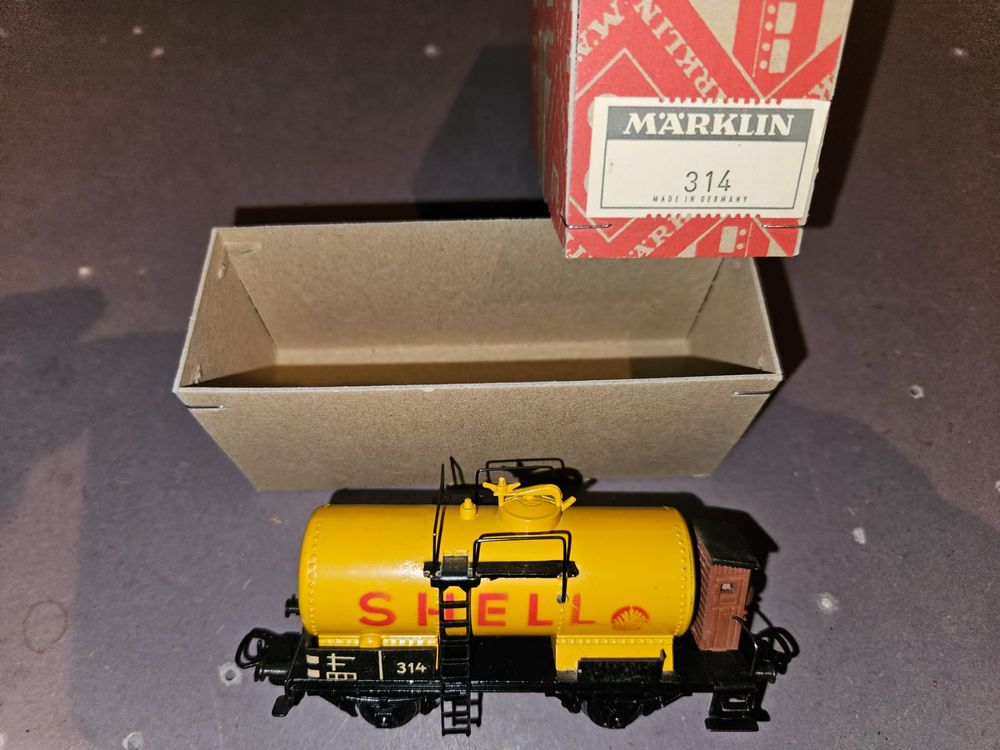1 Märklin 314 S Shell Kesselwagen im OVP rar und gesucht | Kaufen auf ...