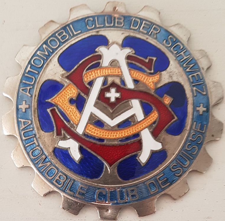 ACS - AUTOMOBIL CLUB DER SCHWEIZ Plakette / Emblem (Gebraucht) in ...