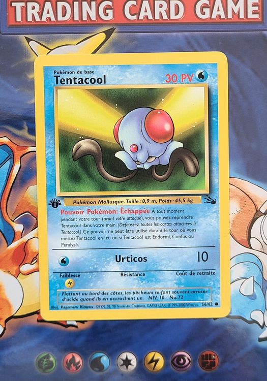 Carte Pokémon Tentacool (Fossile) 56/62 1ère édition (fr) (Neuf (Voir description)) à Bex pour ...