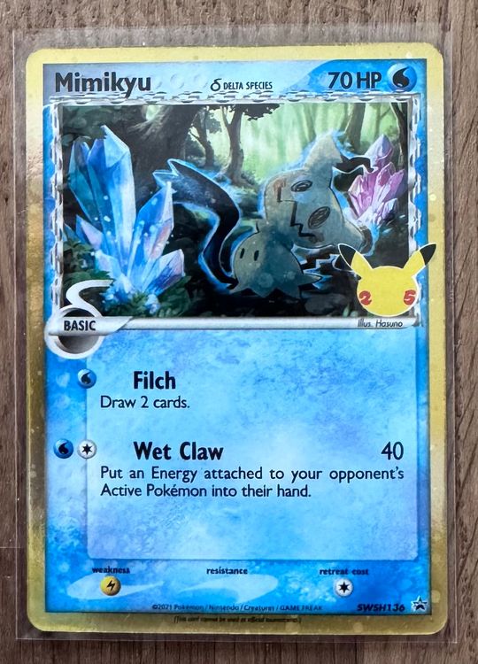 Mimikyu Delta Species SWSH 136 Pokemon Celebrations Promo / | Kaufen ...