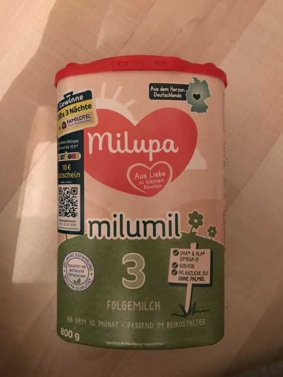 Milupa Milumil 3 Folgemilch, ab 10. Monat, 800g Dose (Neu und ...