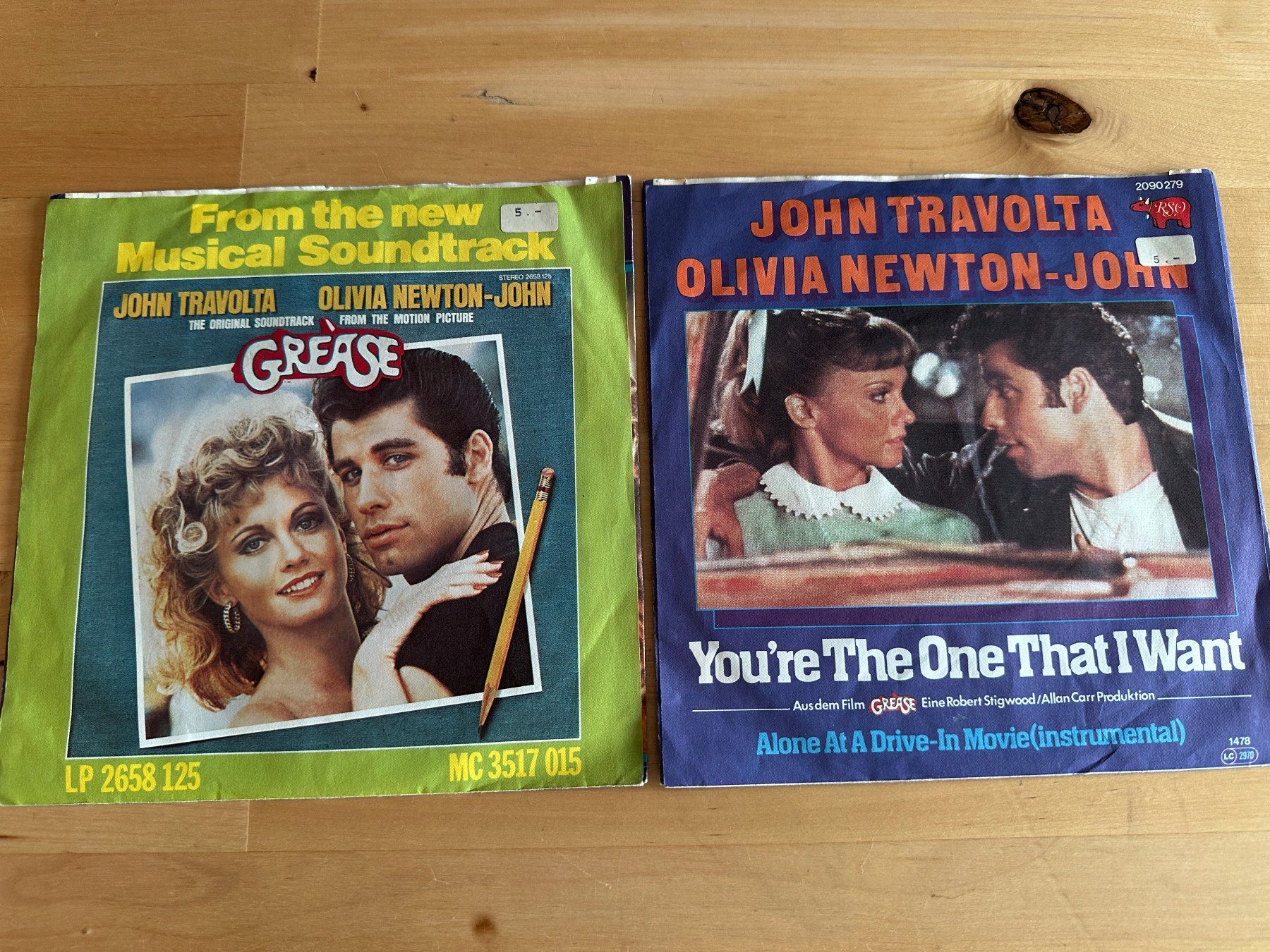 OLIVIA NEWTON JOHN JOHN TRAVOLTA GREASE tolle Singles Kult (Gebraucht) in Basel für CHF 9.9 ...