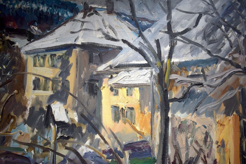 TOP Adolf Weber CH Ölgemälde Atelier Pfarrhaus Menziken 1980 | Kaufen auf Ricardo