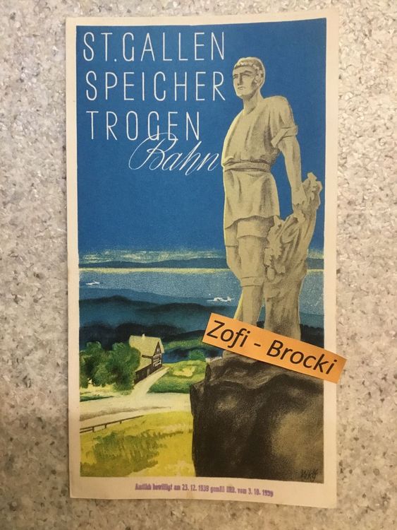 St.Gallen Speicher Trogen - Bahn. 1939 | Kaufen auf Ricardo