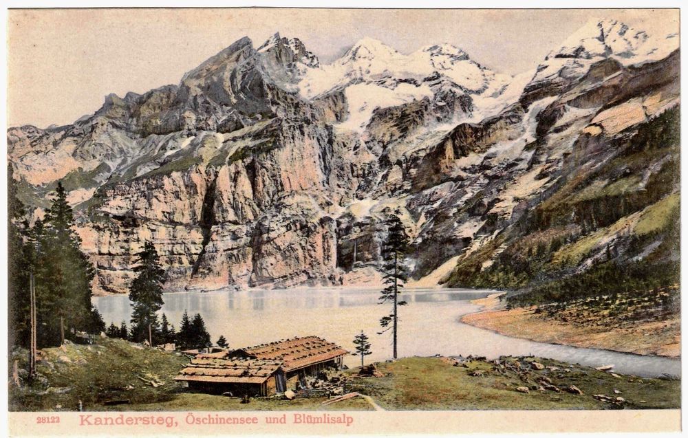 KANDERSTEG - Oeschinensee & Blüemlisalp ca. 1910 (Gebraucht) in Oberdorf BL für CHF 4.95 – mit ...