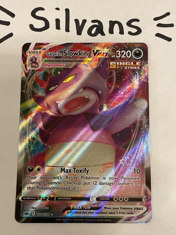 Slowking Vmax 100/198 Chilling Reign Schaurige Herrschaft EN | Kaufen ...