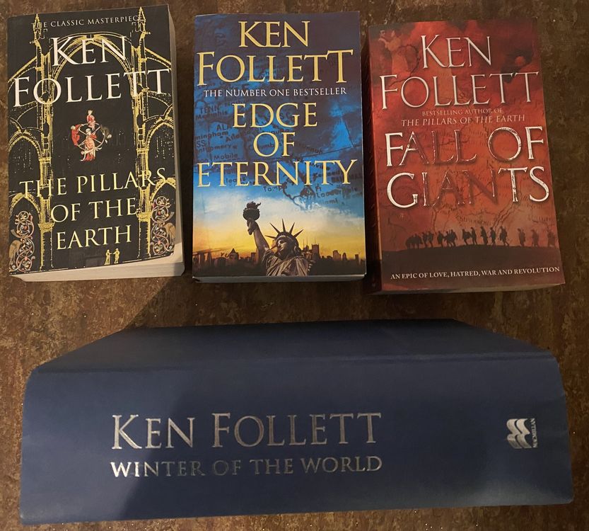 4 books by Ken Follett (Century Triology & Pillars of Earth) | Kaufen ...