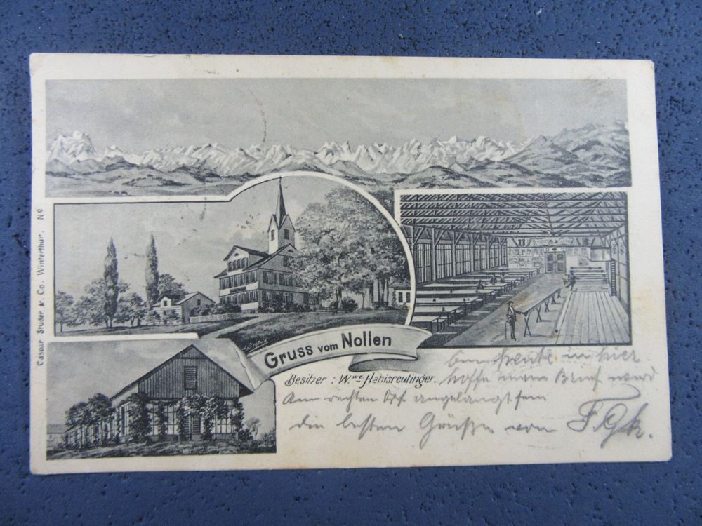 GRUSS AUS NOLLEN HOTEL FESTHALLE TG AK 1905 HOSENRUCK (Gebraucht) in ...