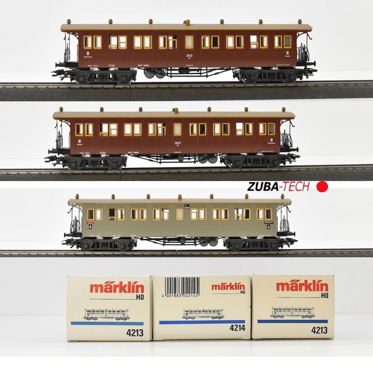Märklin 3x Württembergische Plattformwagen H0 WS mit OVP (Gebraucht) in ...