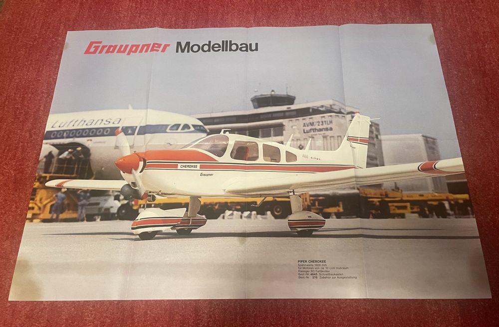 GRAUPNER Poster RC Piper Cherokee von 1975 (Gebraucht) in Hinwil für ...