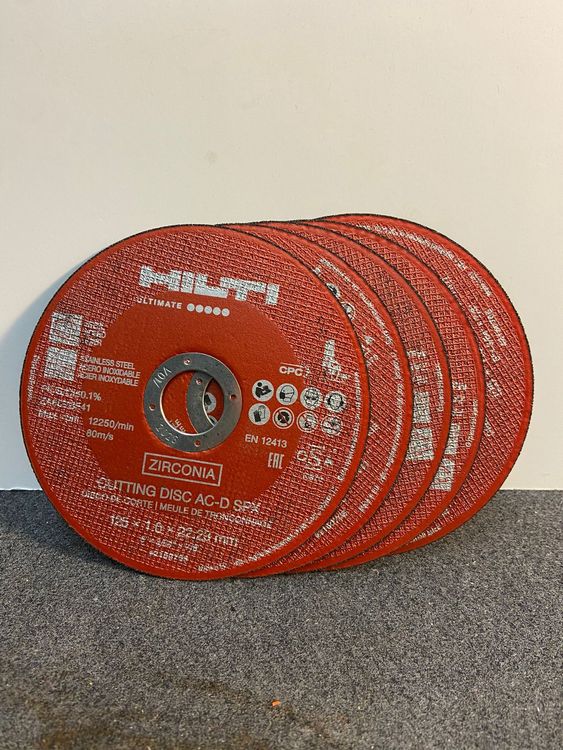 Hilti INOX Trennscheiben 125mm x 1,0 x 22,23 mm 5 Stk. DD077 (Neu ...