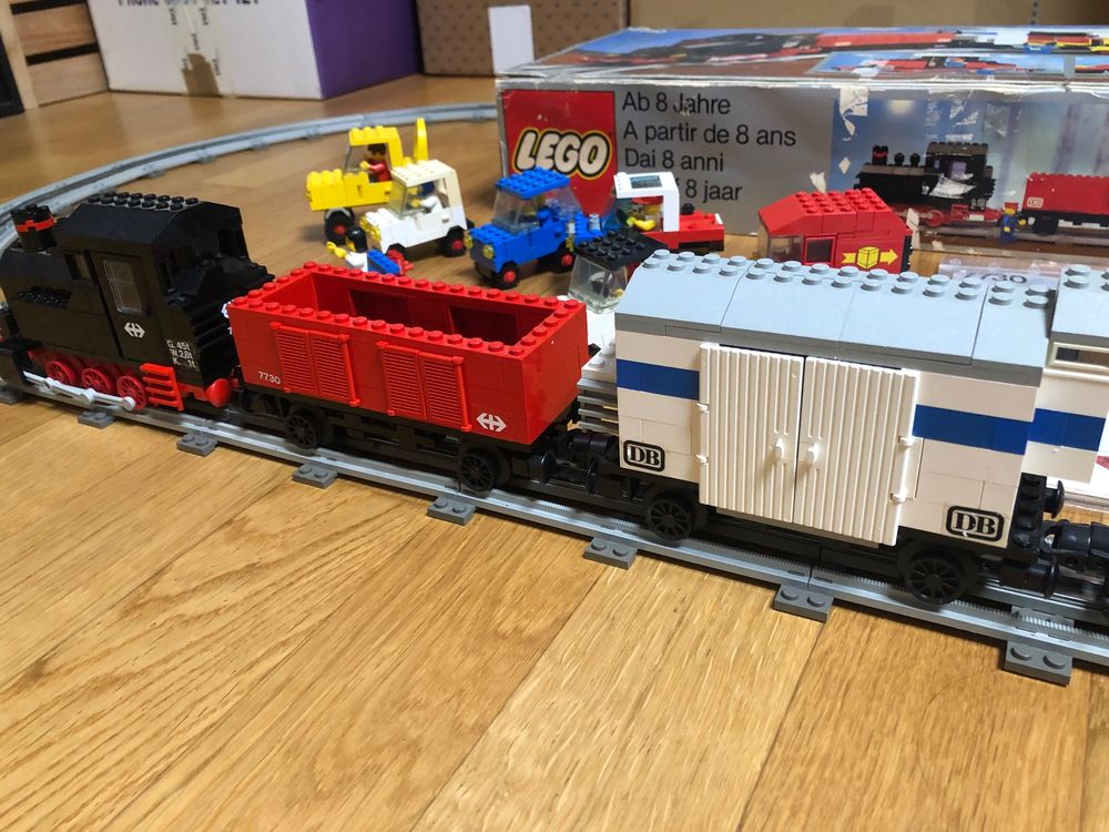 Lego 7730 Eisenbahn Zug+ Schienen + 2 zus. Wagons (Gebraucht) in für ...