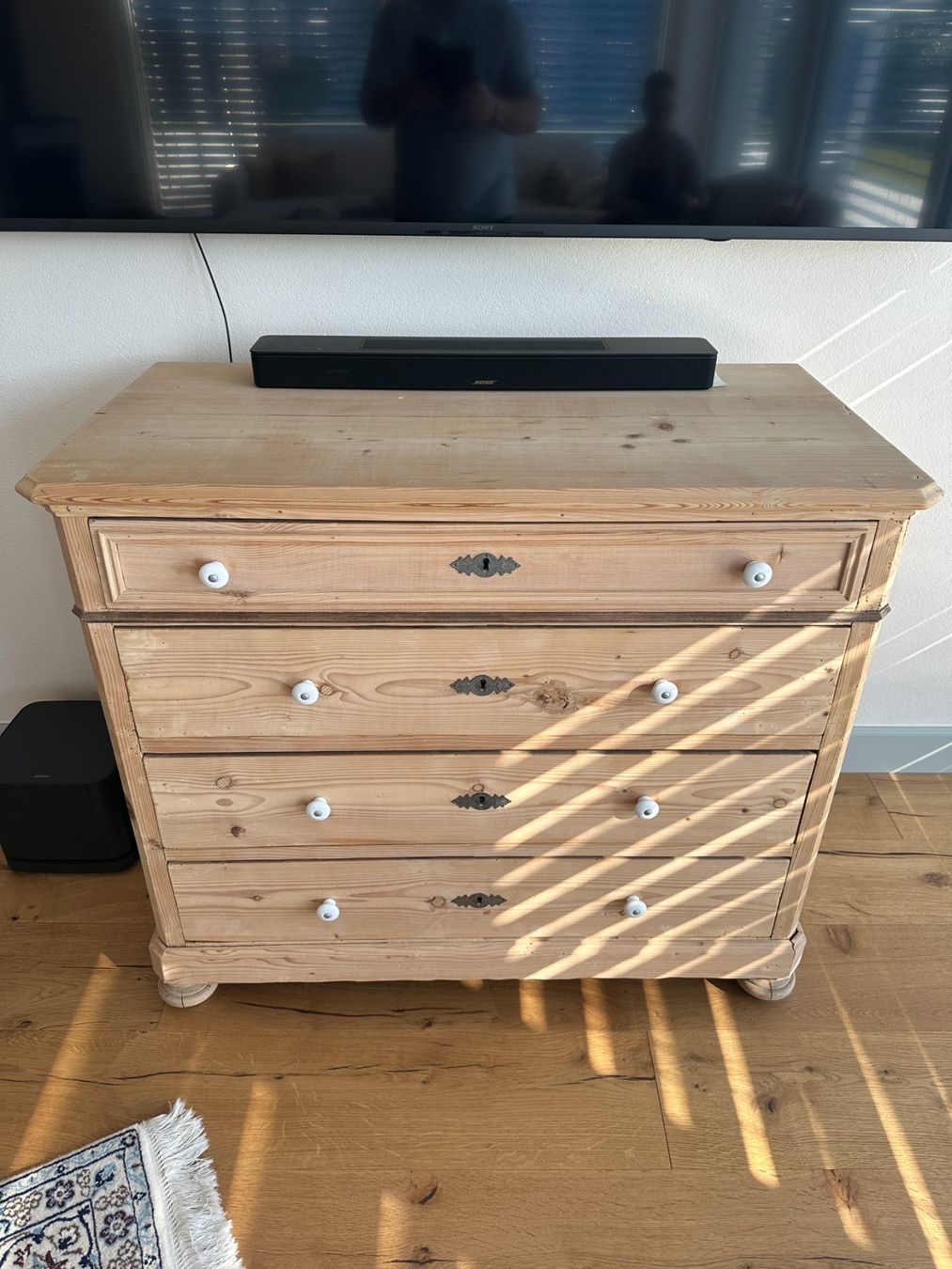 Antike Fichtenkommode, Vintage Kommode, 4 Schubladen (Gebraucht) in ...