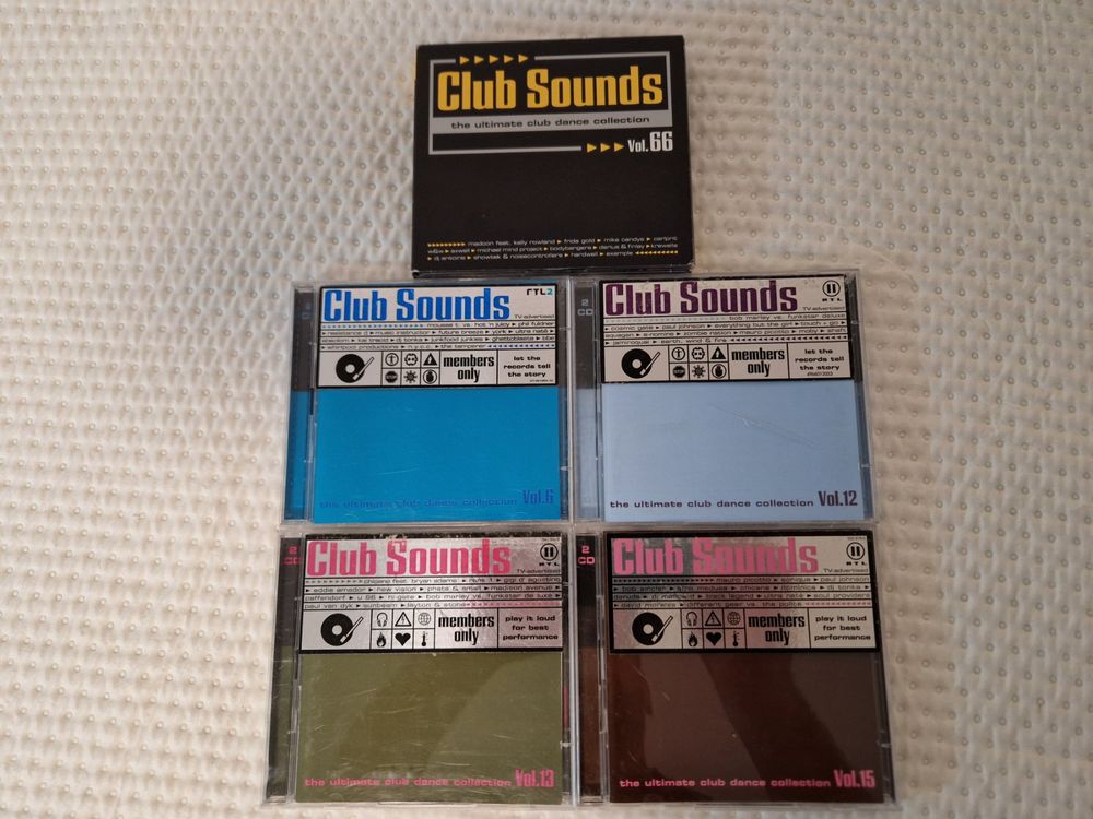 5 x CD`s Club Sounds (Gebraucht) in Wünnewil für CHF 1 – mit Lieferung ...