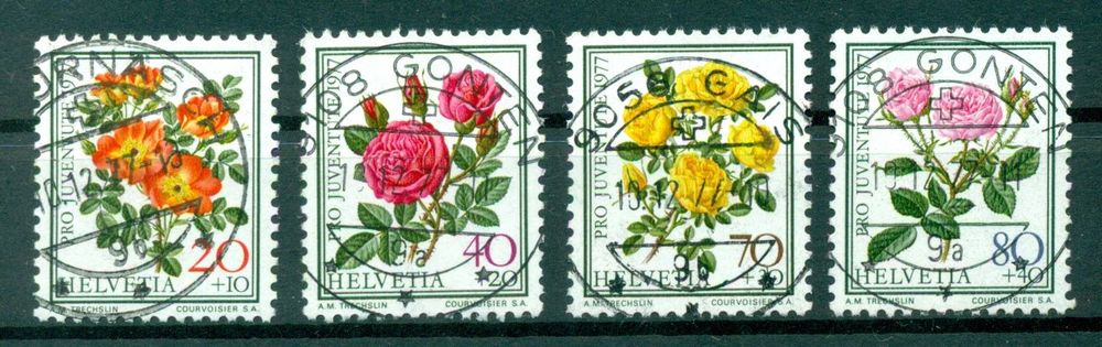 PJ-Serie Einzelmarken mit Ortspost-Vollstempel 1977 (Gebraucht) in Koblenz für CHF 1 – mit ...