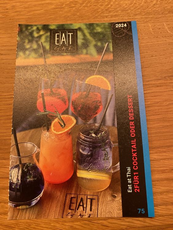 2:1 Gutschein Cocktail oder Dessert Eat at Thai Möhlin (Neu (gemäss Beschreibung)) in Liestal ...