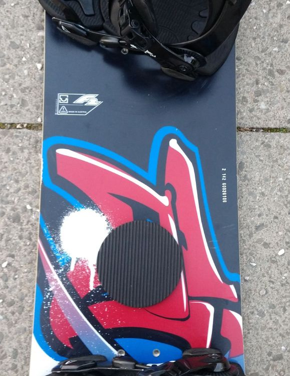 Freaks on Show Snowboard 142cm mit Bindung inkl 140 145 Schw (Gebraucht ...
