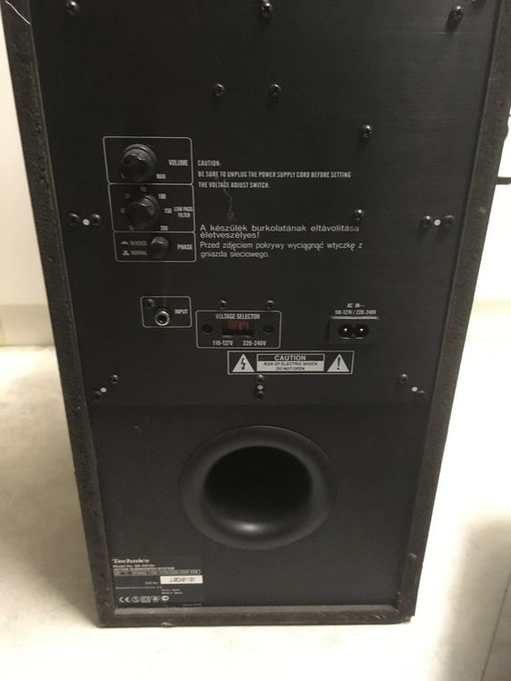 Technics aktiver Subwoofer+passive Boxen (Gebraucht) in Wolfhausen für ...
