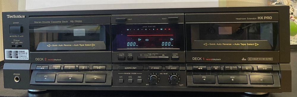 Technics Stereo Double Cassette Deck RS-TR555 (Gebraucht) in Pfäffikon für CHF 80 – mit ...