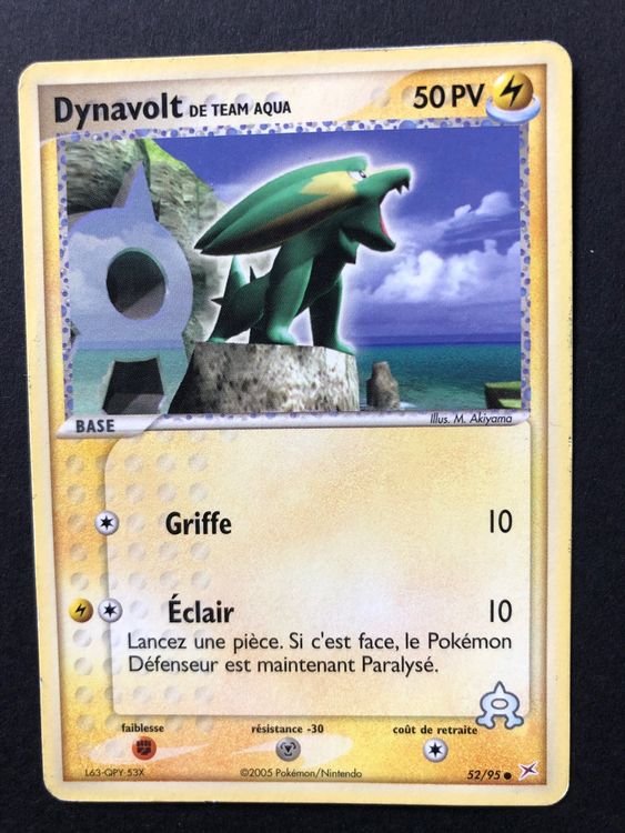 EX : Team Magma VS Team Aqua FR Dynavolt 52/95 Pokemon | Kaufen auf Ricardo