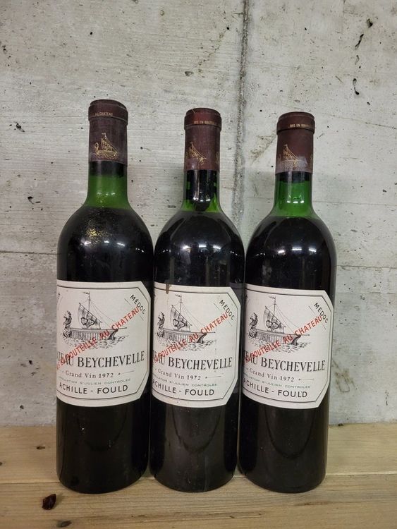 3 Flaschen Chateau Beychevelle 1972 (Gebraucht) in Untersiggenthal für CHF 190 – mit Lieferung ...