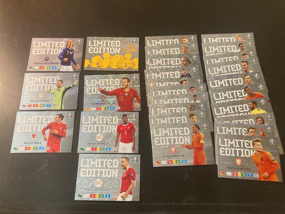 27x Limited Edition Panini EM 2020 Adrenalyn XL Euro 2020 (Neu (gemäss ...