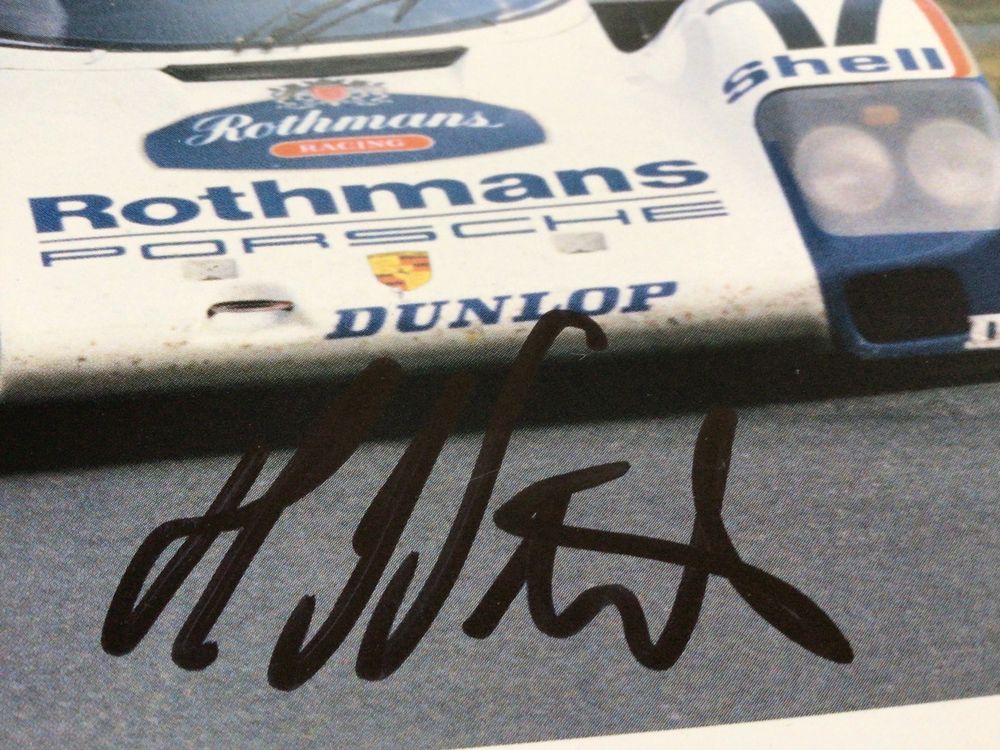 Original Autogramm Hans-Joachim Stuck Porsche Le Mans | Kaufen auf Ricardo