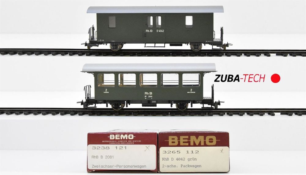 Bemo 2x Personenwagen RhB H0m GS mit OVP | Kaufen auf Ricardo