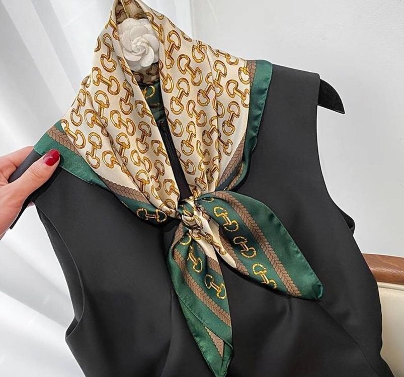 Edler Foulard Halstuch Grün Beige NEU (Neu (gemäss Beschreibung)) in Bern für CHF 7 – mit ...