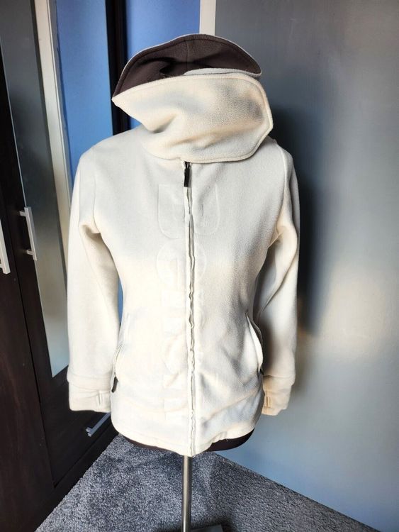 BENCH Fleece Sport Jacke S creme weiss Zipper + Taschen | Kaufen auf ...