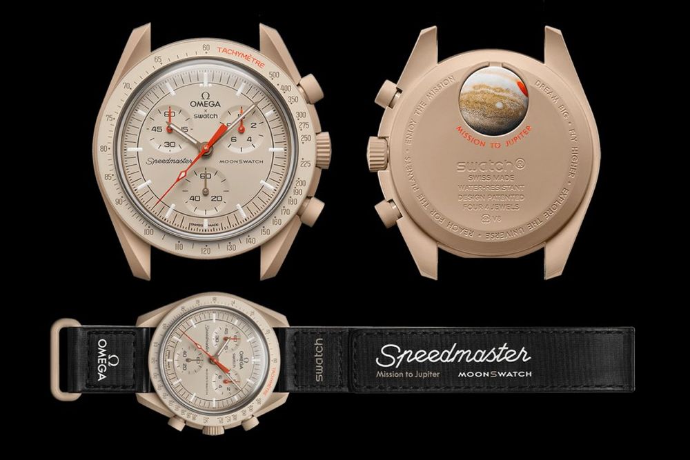 OMEGA x SWATCH Mission to Jupiter “Safari”, NO box & papers (Neu ...