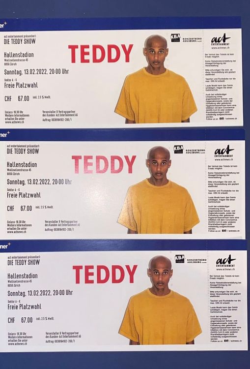 DIE TEDDY SHOW Tickets | Kaufen auf Ricardo