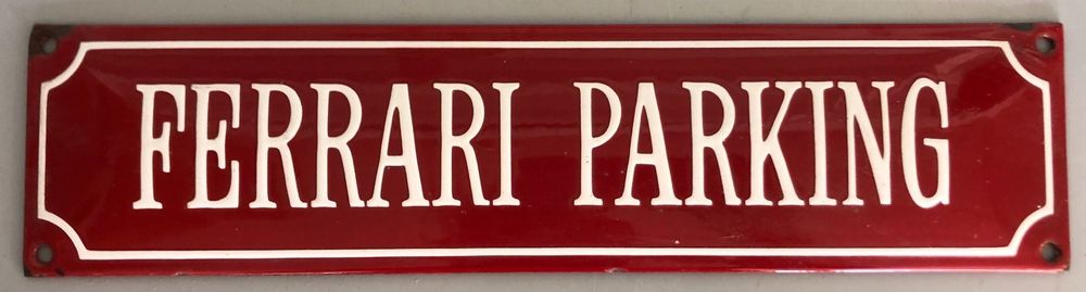 Vintage Ferrari Email Schild | Kaufen auf Ricardo