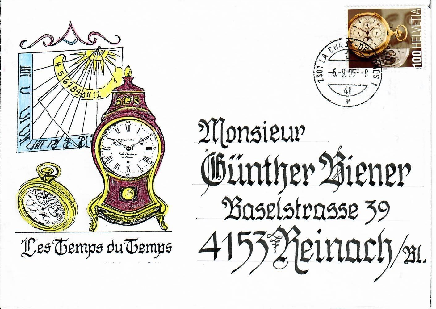 Zierbrief, La Chaux de Fonds nach Reinach BL (Gebraucht) in Hochdorf für CHF 20 – mit Lieferung ...