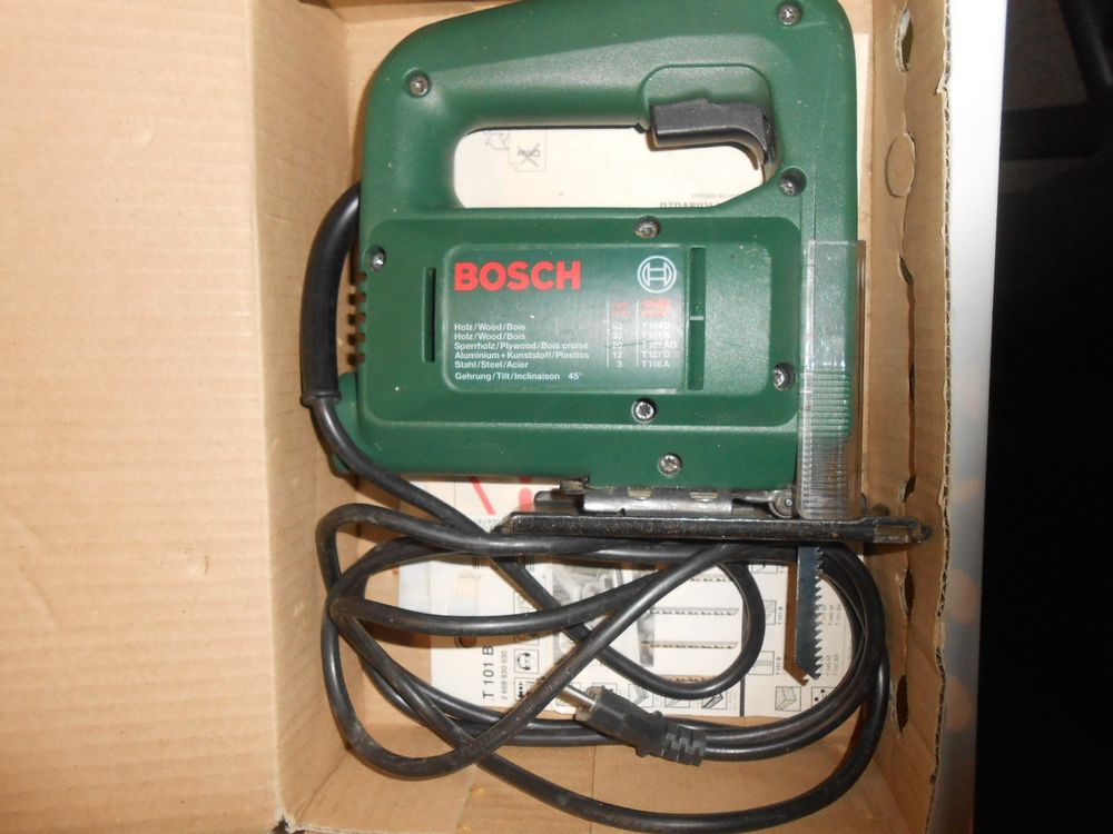 Stichsäge BOSCH PST 53 A mit 5 Stk. Reserve - Sägeblätter (Gebraucht) in Emmenbruecke für CHF 23 ...
