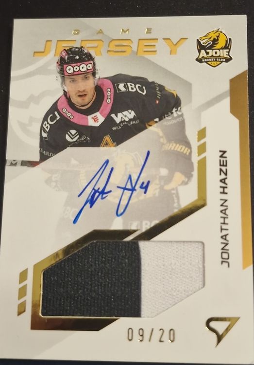 HCA Jonathan Hazen 09/20 Game Jersey Signed Series 2 (Neu (gemäss ...