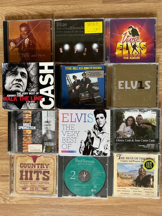 CD Johnny Cash, Elvis, Country Hits, Bruce Springsteen, etc (Gebraucht ...