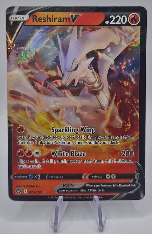 Reshiram V / Silver Tempest / SIT 024 (Neu (gemäss Beschreibung)) in ...
