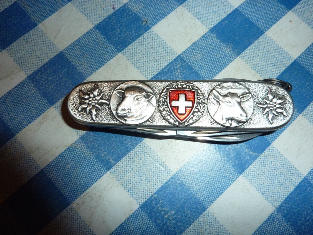 Couteau Suisse du TOUS BEAUX..Argant 4 mic..11 FONCTIONS.. (Neu und ...