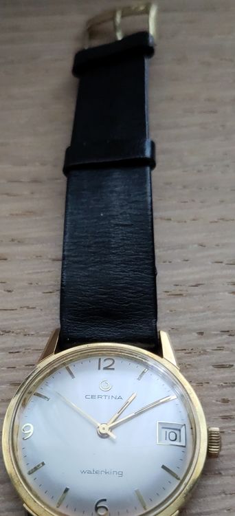 Klassische Certina Waterking Herrenuhr, Handaufzug, Gold | Kaufen auf Ricardo