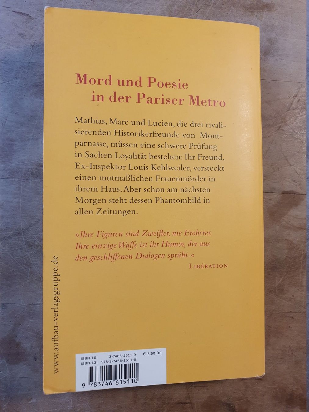Der untröstliche Wittwer von Montparnasse Fred Vargas Aufbau (Gebraucht ...