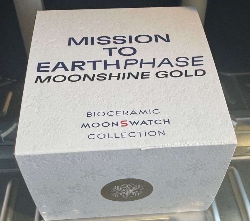 Swatch Omega Moonswatch Mission to Earthphase Moonshine Gold (Neu und ...