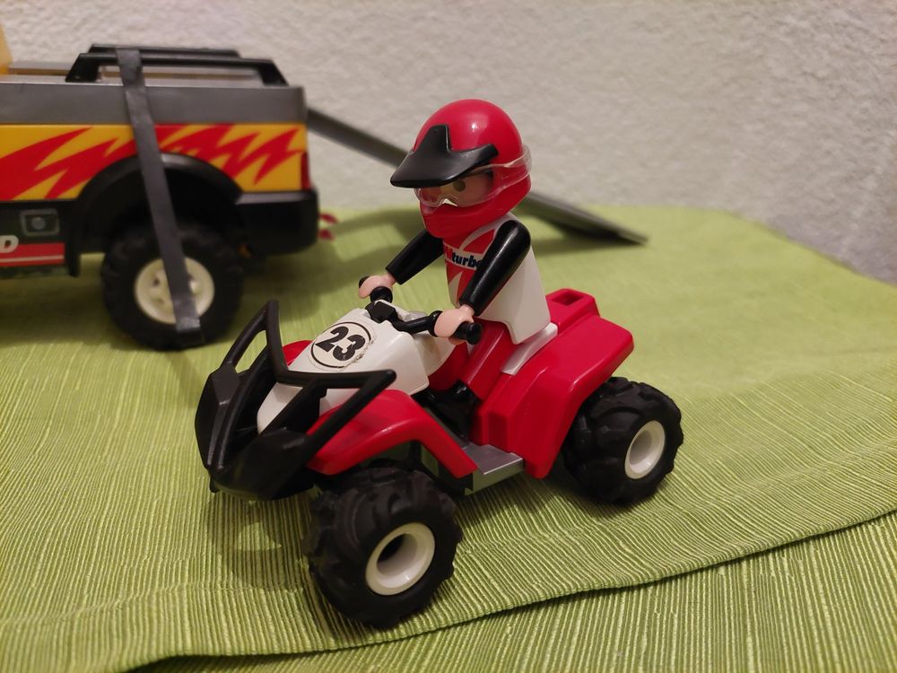 Playmobil - Pick-Up mit Racing Quad (4228) | Kaufen auf Ricardo