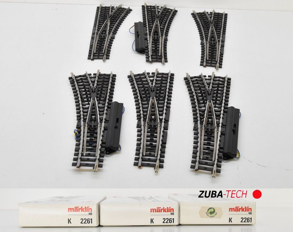 3x Märklin 2261 K-Gleis Weichenpaar elektrisch H0 | Kaufen auf Ricardo
