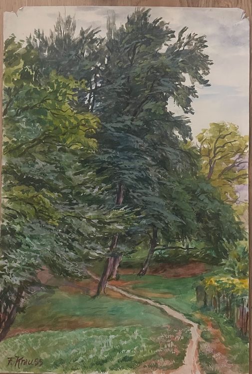 Franz Krauss (1872-1967) Landschafts Aquarell (Gebraucht) in Root für CHF 5 – mit Lieferung auf ...