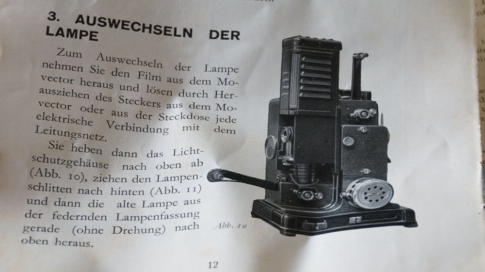 Agfa MOVECTOR 16A 16 mm Filmprojektor schwarz mit Holzkoffer (Gebraucht ...