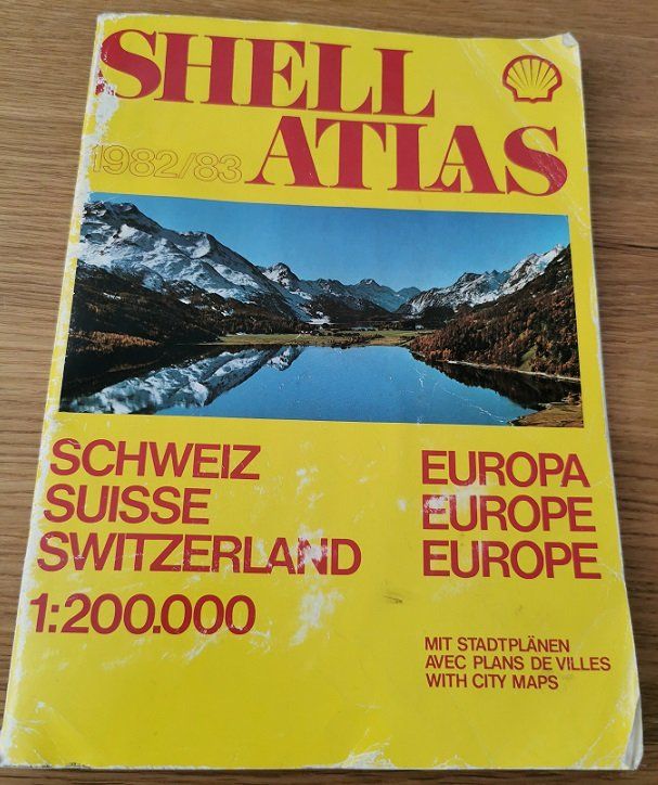 SHELL Atlas 1982/83 Schweiz, Europa 1:200.000 (Gebraucht) in Wilen b ...